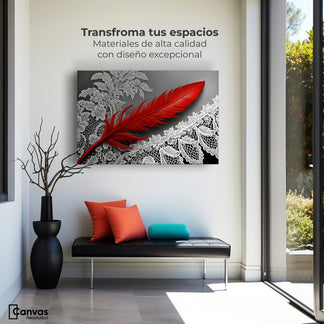 Cuadro Pluma Ardiente | CanvasRevolution.mx – Canvas Revolution