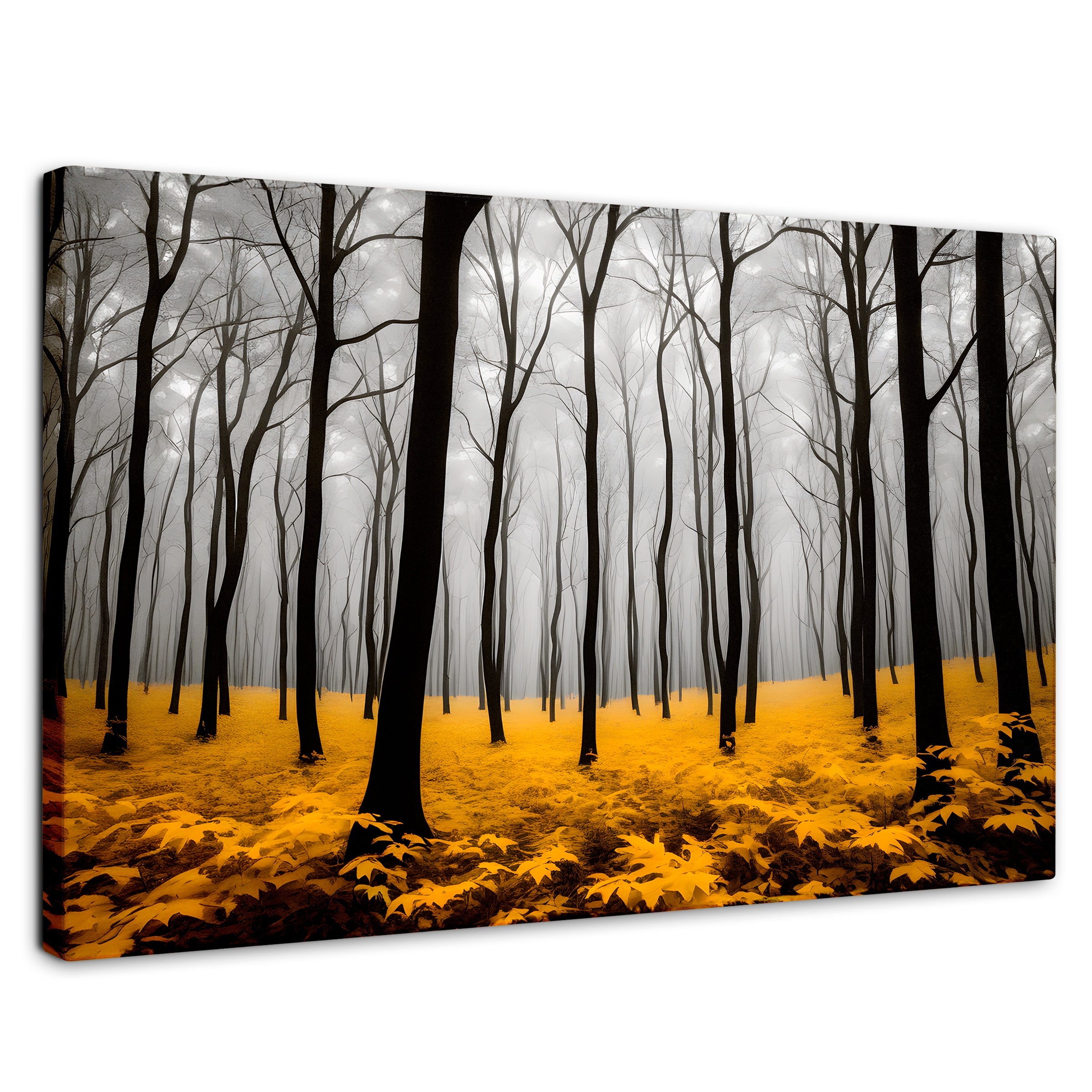Cuadro Decorativo Amarillo Natural | Arte Otoñal en Lienzo – Canvas ...